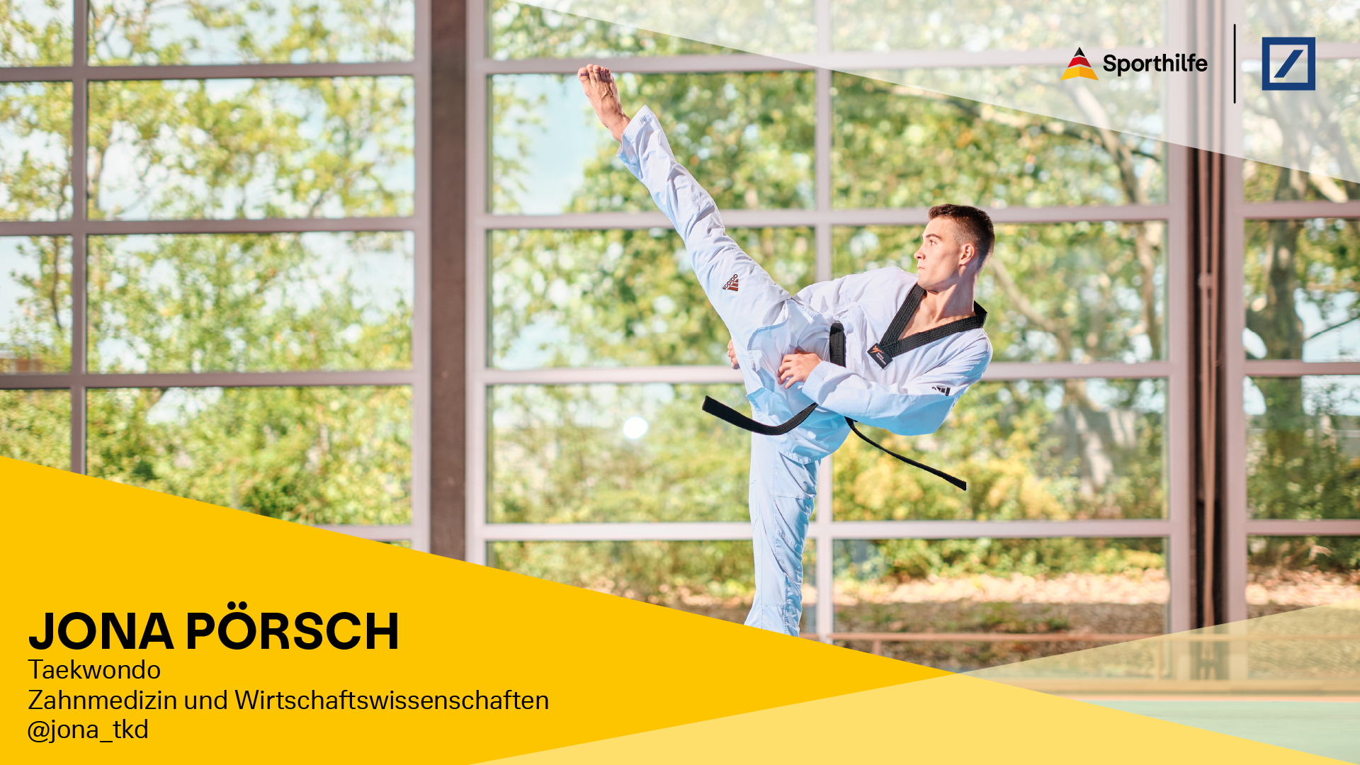 Taekwondo-Kämpfer Jona Pörsch: „Neben den Studiengängen und dem ...