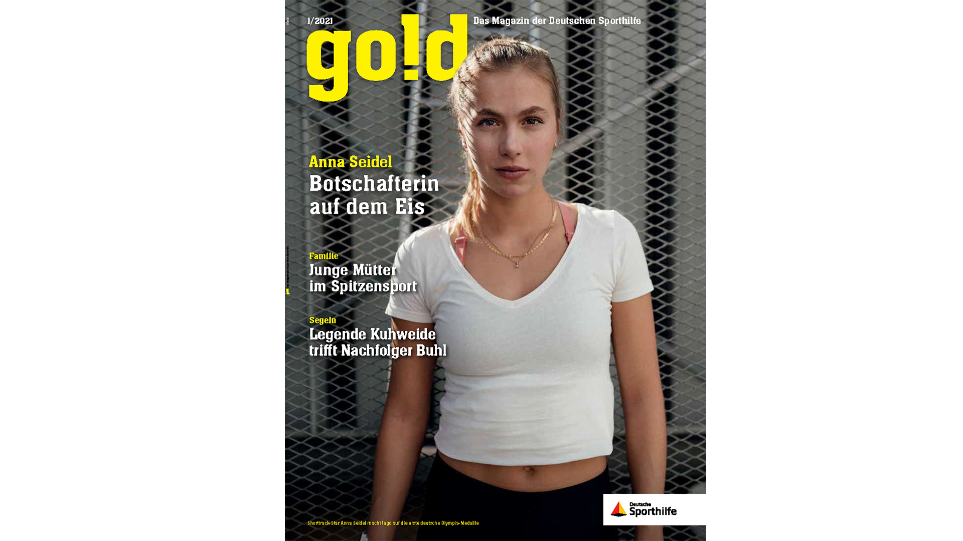 22-jährige Shorttrack-Medaillenhoffnung Anna Seidel im Sporthilfe ...